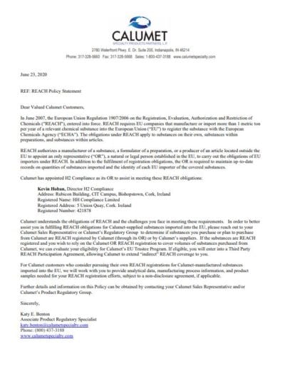 The Importance of REACH Compliance | Penreco®